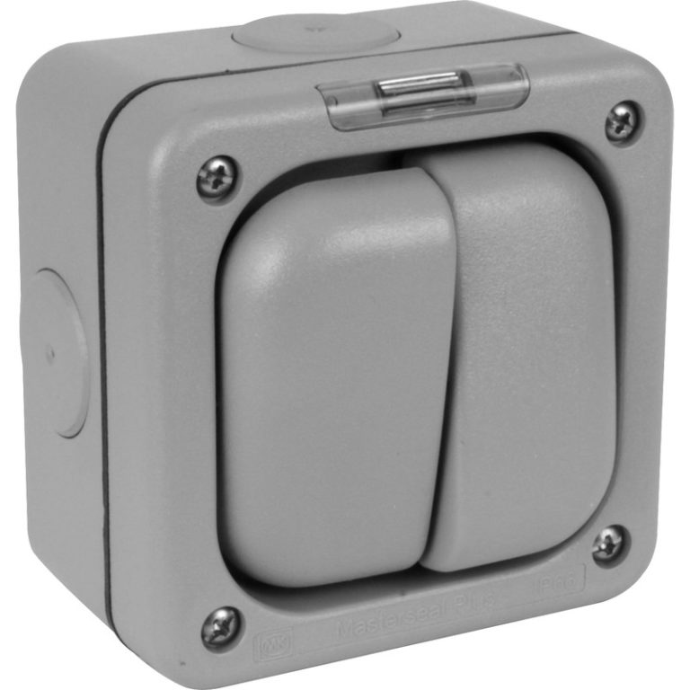 MK Switch 2 gang 1 way IP66 – Nicos Fotsios LTD