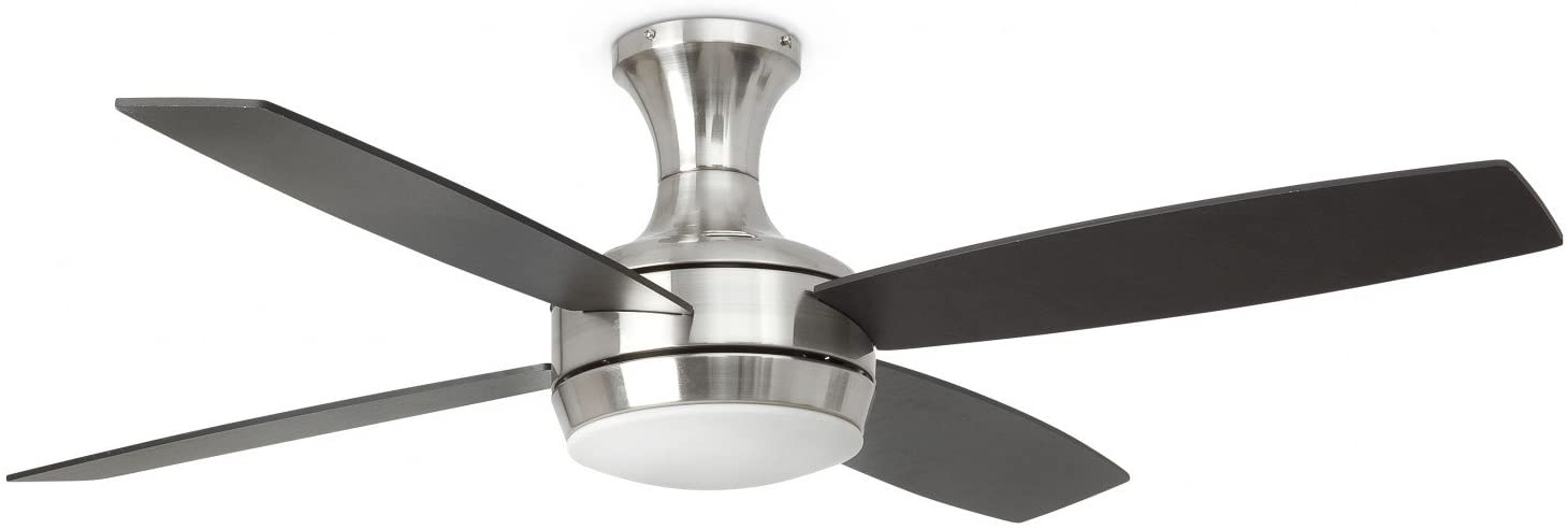 UFO Ceiling fan w/remote Matt Chrome – Nicos Fotsios LTD