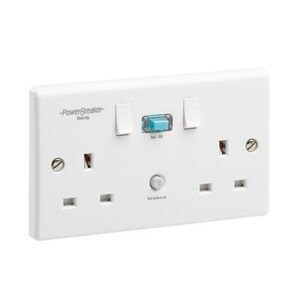 Socket 2 gang 13A with RCD 10ma – Nicos Fotsios LTD